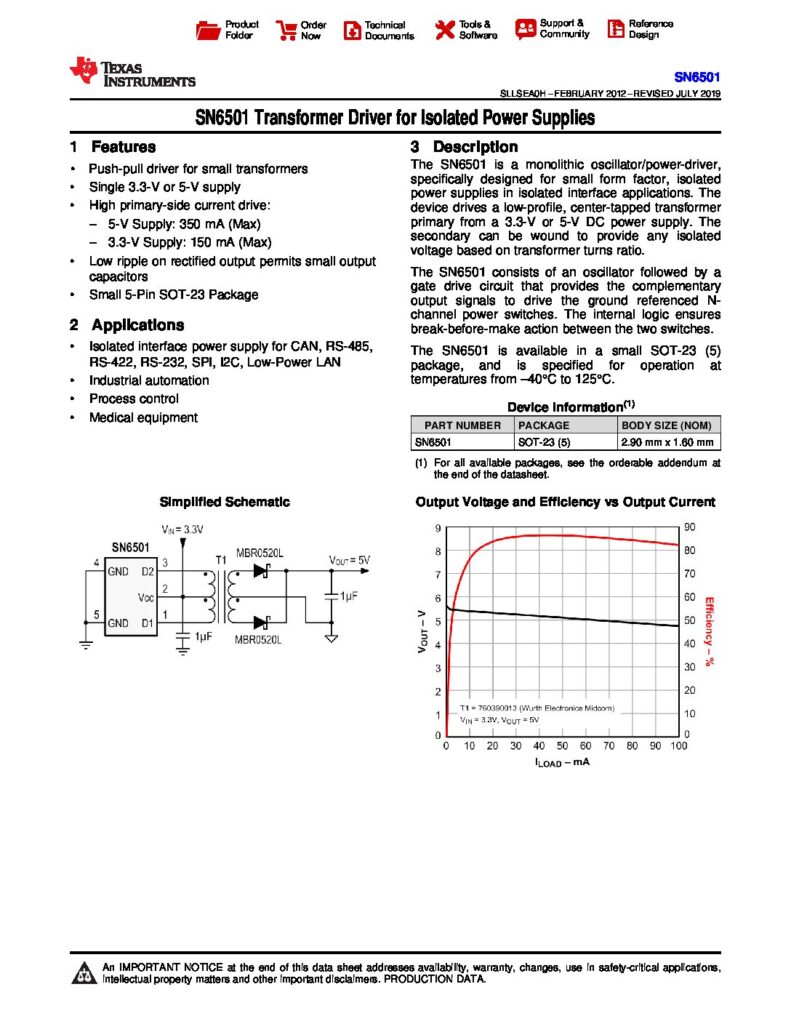 sn6501 - Electronics-Lab.com