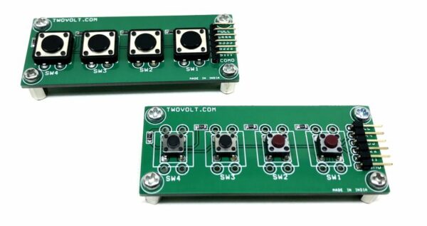 4 Tactile Switch Breakout Board - Electronics-Lab