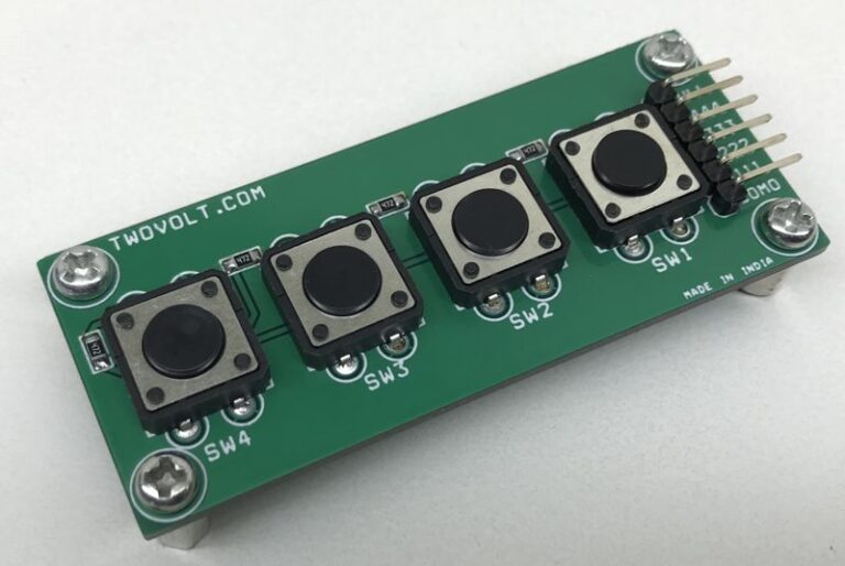4 Tactile Switch Breakout Board - Electronics-Lab