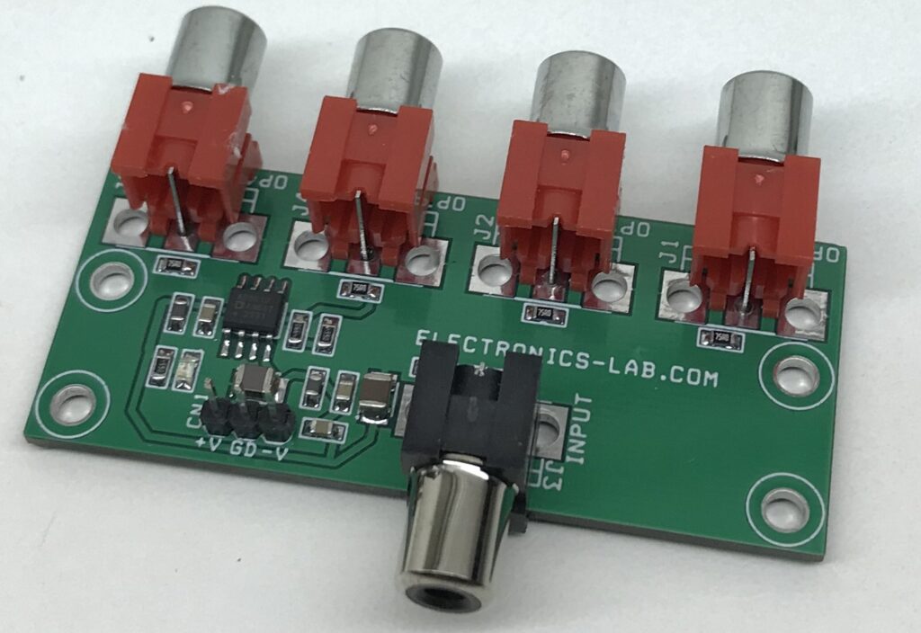 4 Channel Analog Video Distribution Amplifier - Electronics-Lab