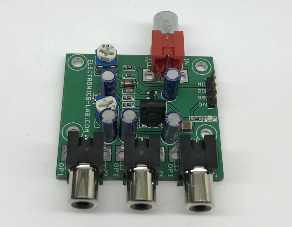 3 Channel Analog Video Splitter with Video Amplifier - Electronics-Lab
