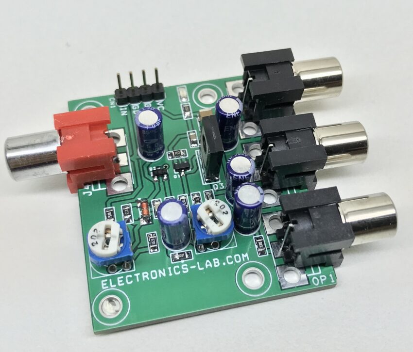 3 Channel Analog Video Splitter with Video Amplifier - Electronics-Lab