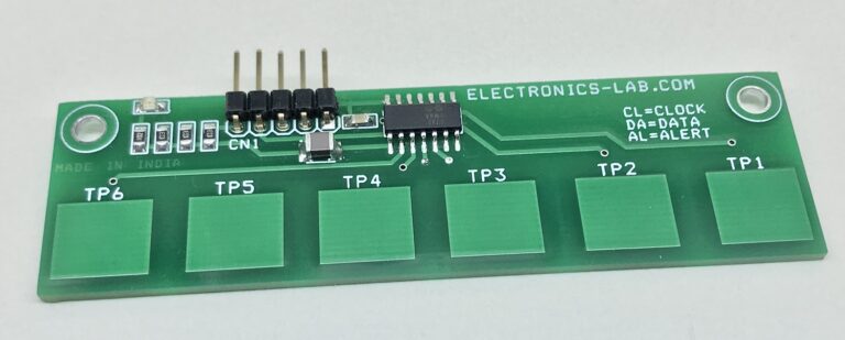 6-Channel Capacitive Touch Sensor Module - Electronics-Lab