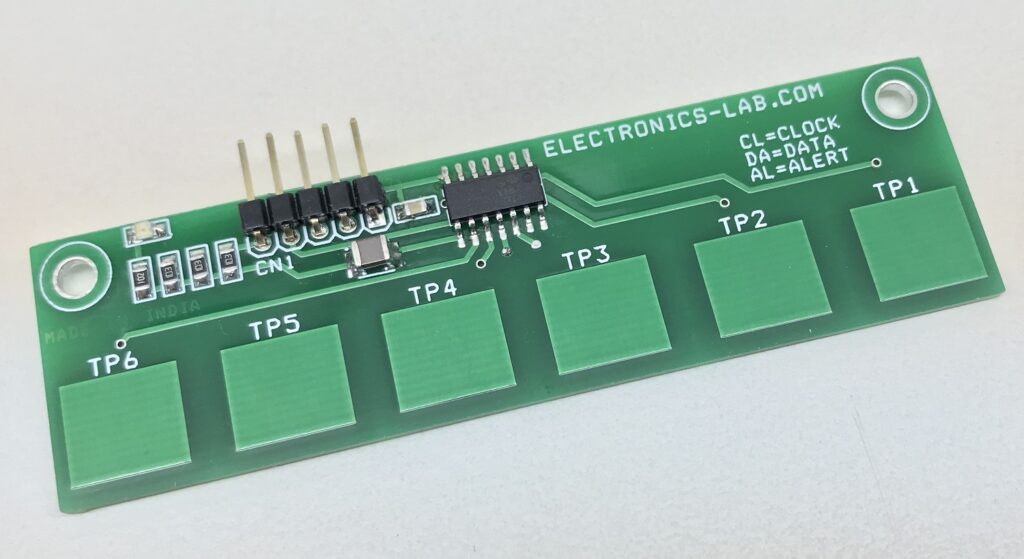 6-Channel Capacitive Touch Sensor Module - Electronics-Lab.com