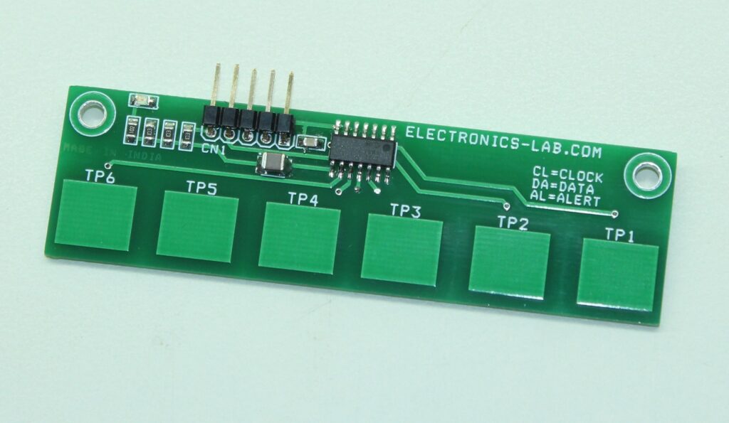 6-Channel Capacitive Touch Sensor Module - Electronics-Lab.com