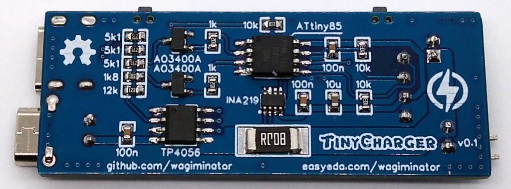 TinyCharger - Single Cell Li-Ion Battery Charger with Monitoring ...