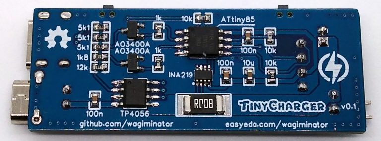 TinyCharger - Single Cell Li-Ion Battery Charger with Monitoring ...