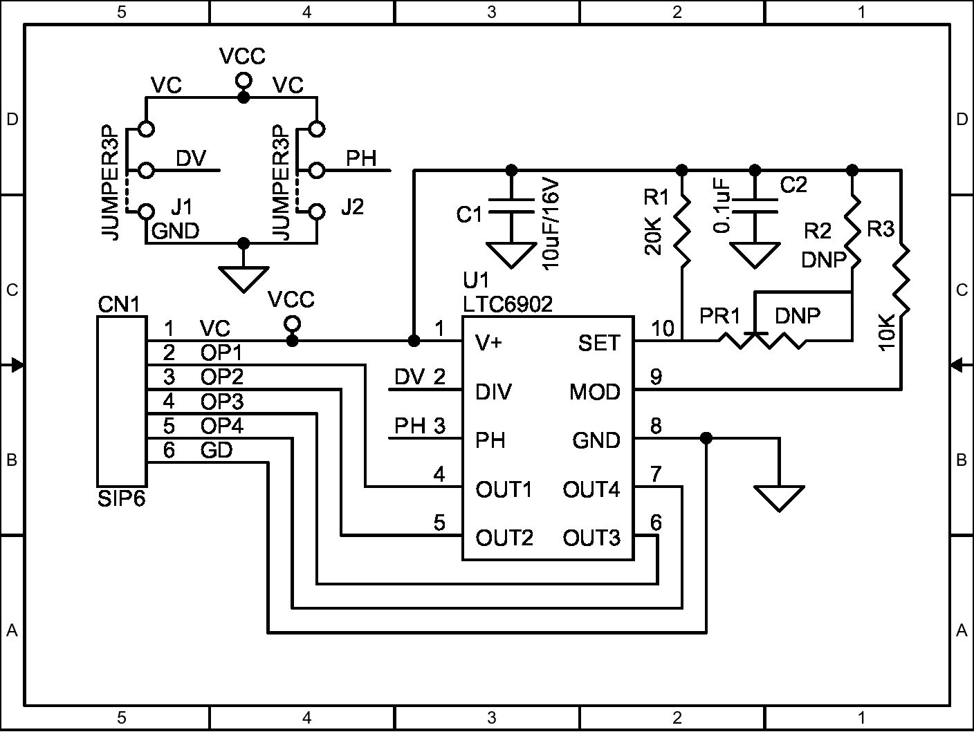 Schematic Diagram For Two Terminal Electronic Frequency Gene