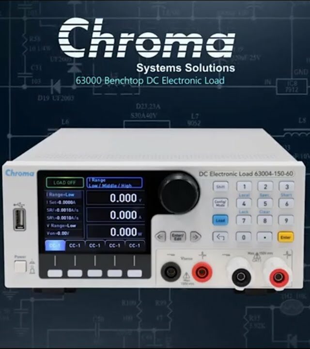 Chroma 63000 – Benchtop DC Electronic Load - Electronics-Lab.com