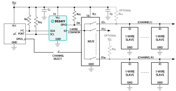 How to multiplex a 1-Wire master into numerous channels - Electronics-Lab