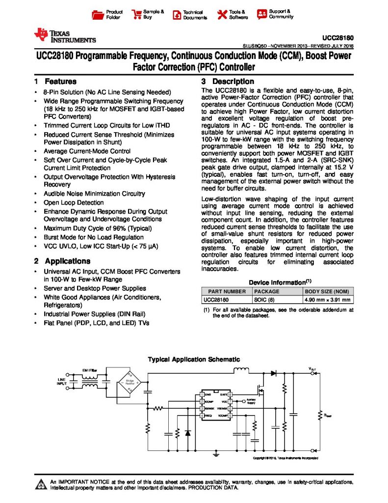 ucc28180 - Electronics-Lab.com