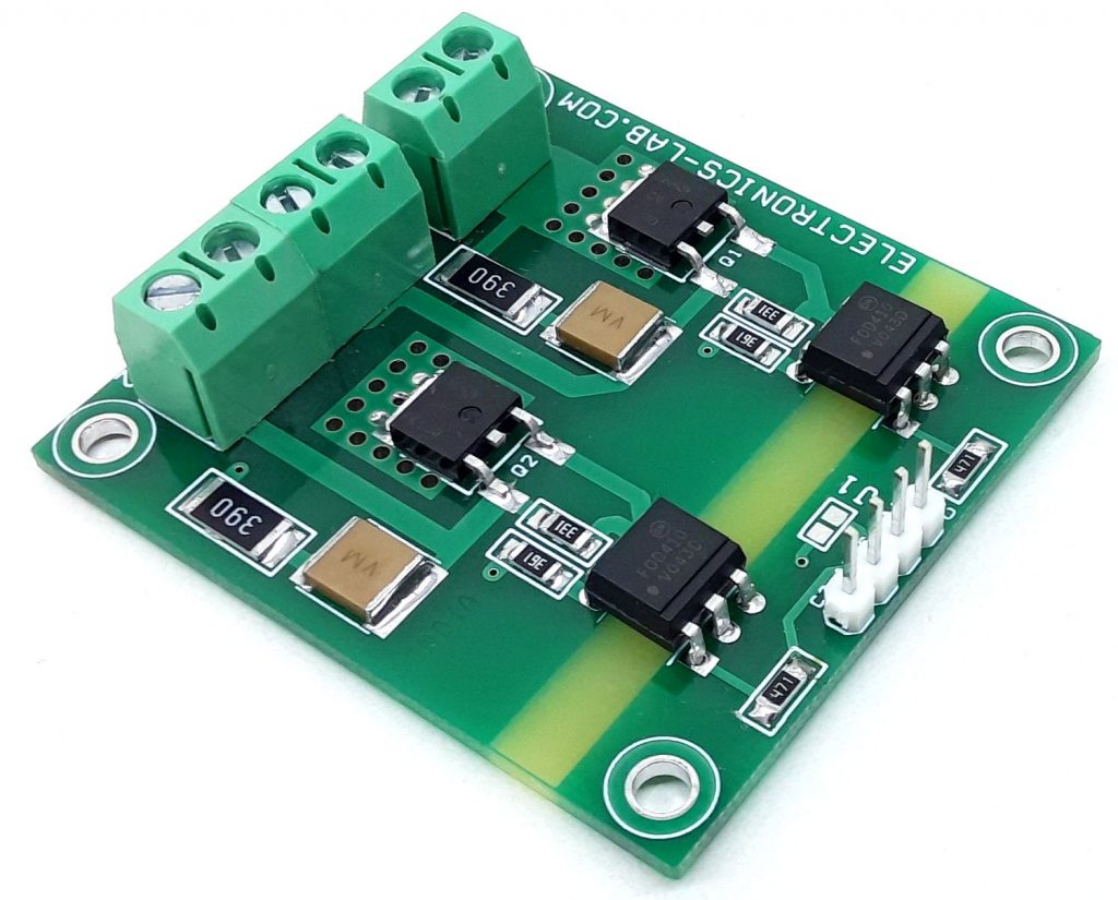 Low Profile 2 Channel Solid State Relay for AC Loads - Electronics-Lab