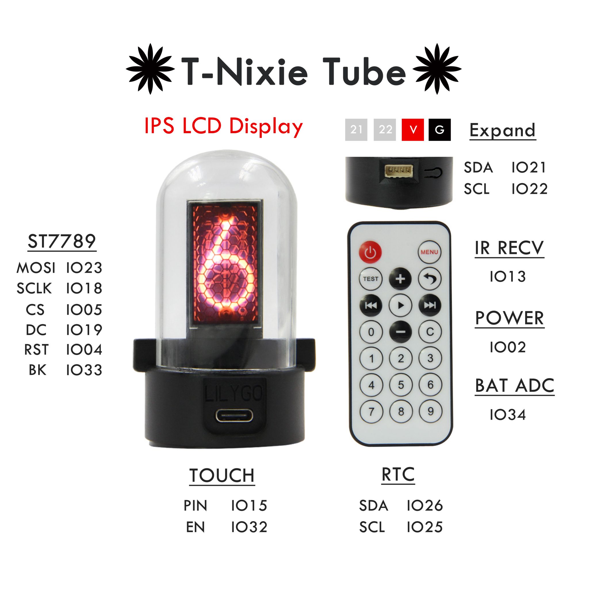 LILYGO TTGO Simulation Nixie tube based on ESP32 - Electronics-Lab