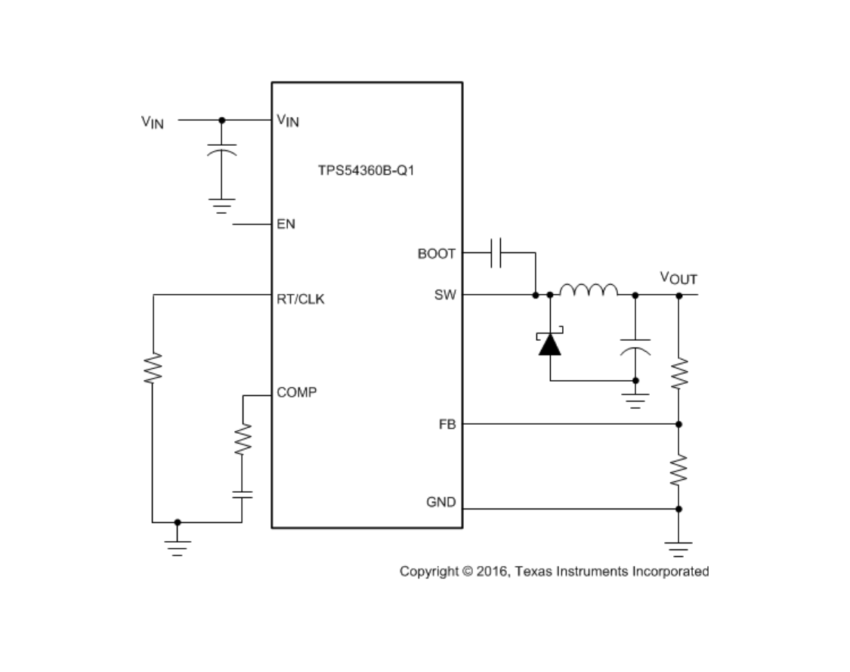 TPS54360B-Q1 - Automotive, 60V Input, 3.5A, Step-Down DC-DC Converter With Eco-mode ...