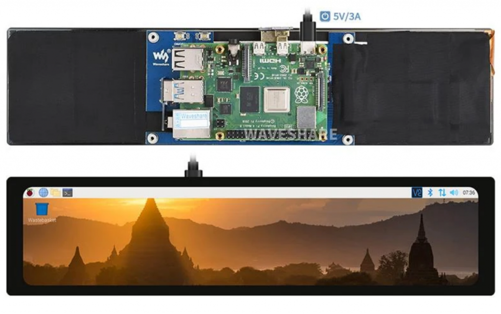 11.9" IPS Capacitive Touchscreen (320 x 1480) is suitable for ...