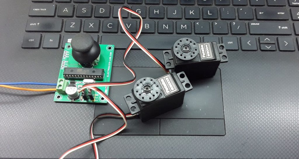 Joystick Controlled 2 x RC Servo motors - Arduino Compatible ...