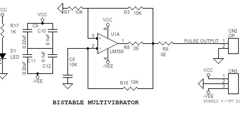 BISTABLE MULTIVIBRATOR SCHEMATIC - Electronics-Lab.com