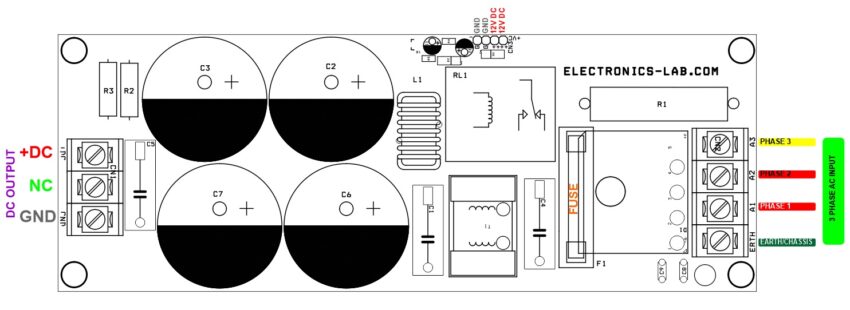 3 Phase AC input - DC Output - High Voltage DC Power Supply (2KW ...