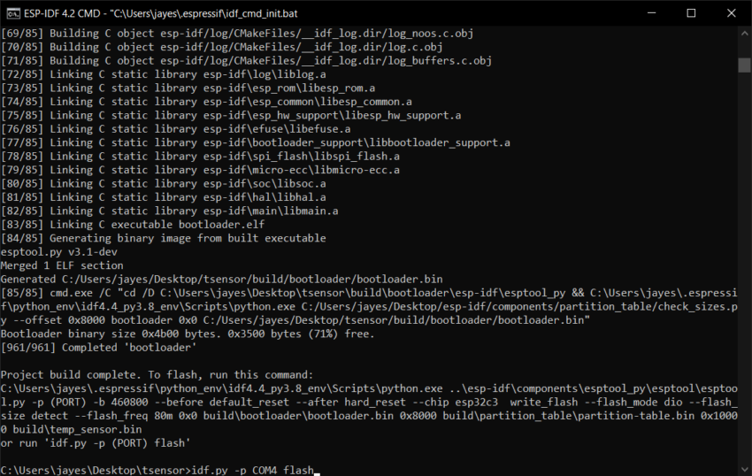 Temperature Sensing Tutorial With ESP32-C3-DevKITM-1 Using ESP-IDF - Electronics-Lab