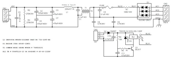 3 Phase AC input - DC Output - High Voltage DC Power Supply (2KW ...