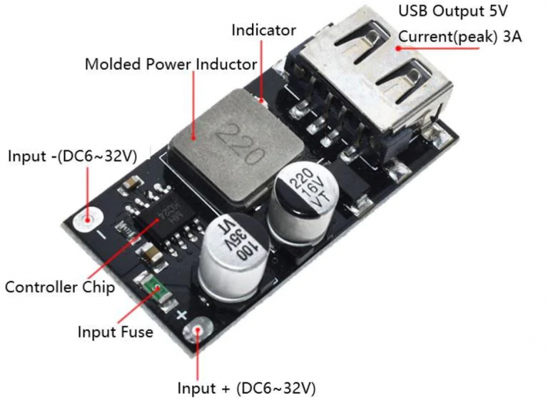 DFRobot DFR0756 DC-DC Fast Charge Module - Electronics-Lab