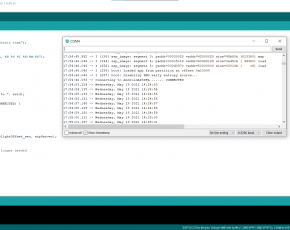 Serial Monitor of ESP32-C3-DevKITM-1 - Electronics-Lab.com