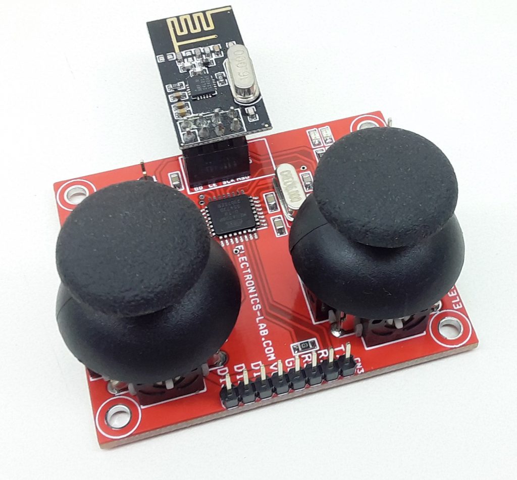 Dual Joystick RF Remote Transmitter with NRF24L01 RF module - 2 ...