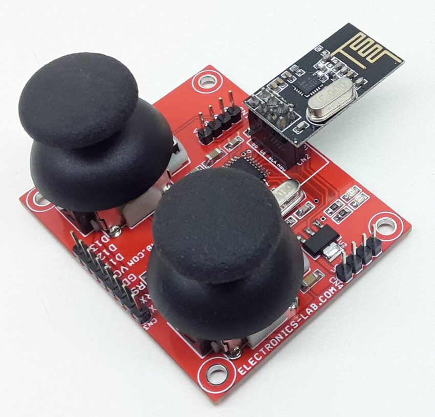 Dual Joystick RF Remote Transmitter with NRF24L01 RF module - 2 ...