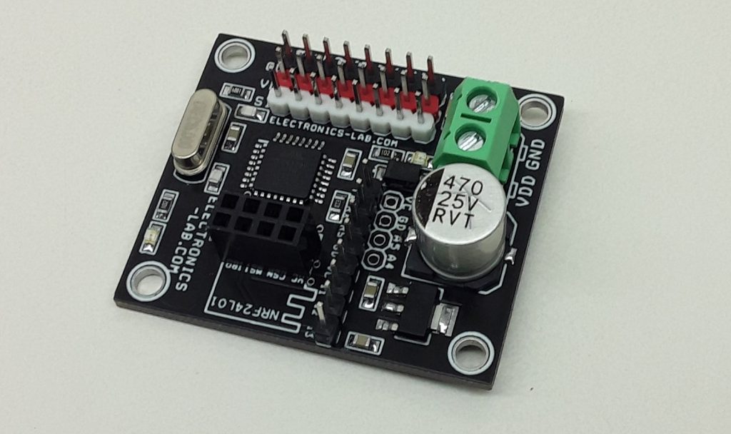 8 Channel RC Servo Driver Over RF Link using NRF24L01 RF Module ...