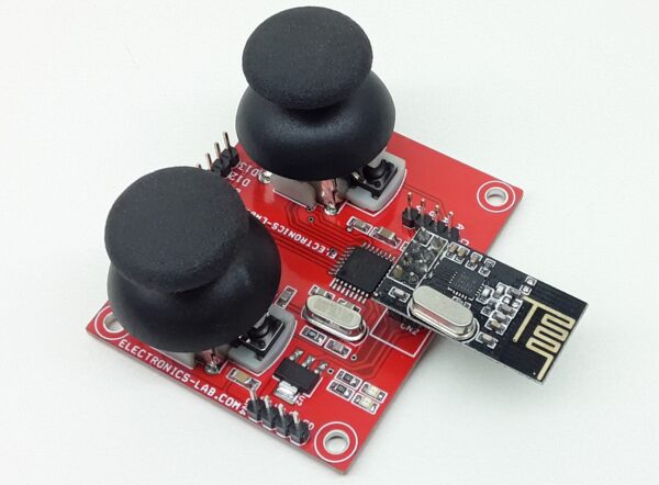 Dual Joystick RF Remote Transmitter with NRF24L01 RF module - 2 Joystick Control - Electronics-Lab