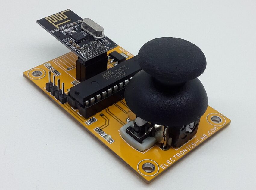 Single Joystick Remote Control Transmitter using NRF24L01 - Arduino Compatible - Electronics-Lab