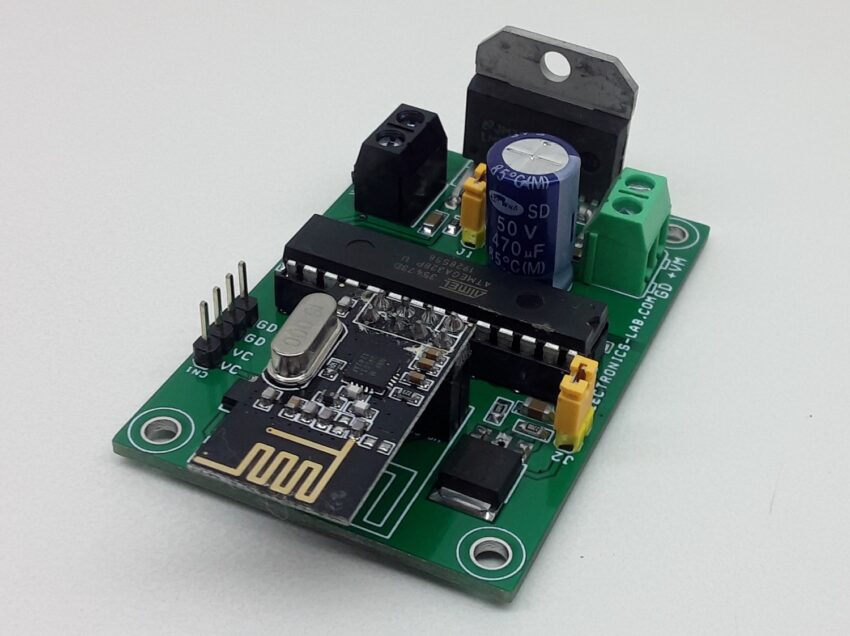 DC Motor Speed, Direction and Brake Control with NRF24L01 RF Module – Arduino Compatible ...