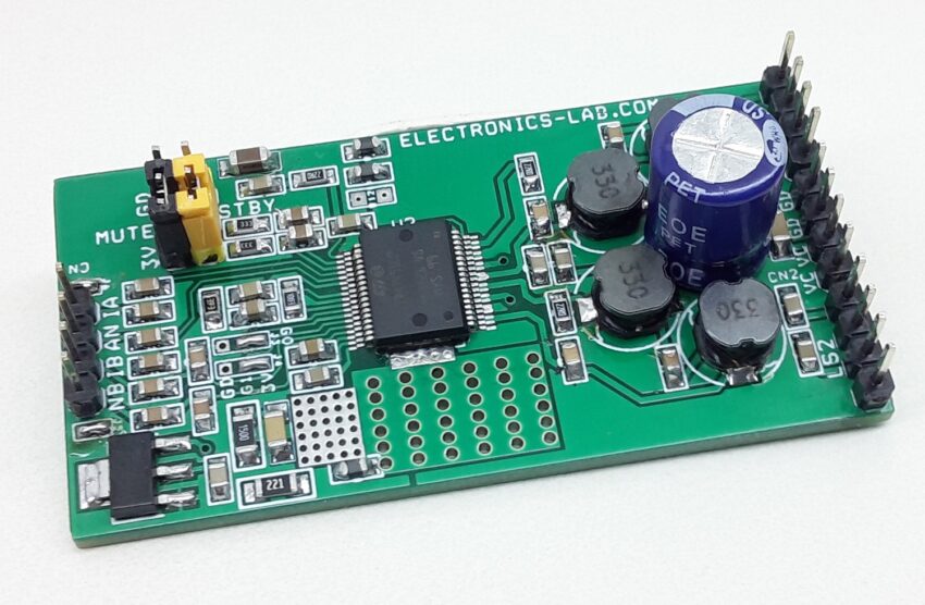 5 W + 5 W Dual BTL Class-D Audio Amplifier - Electronics-Lab