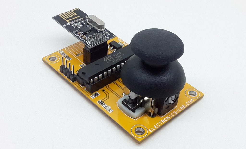 Single Joystick Remote Control Transmitter using NRF24L01 - Arduino ...