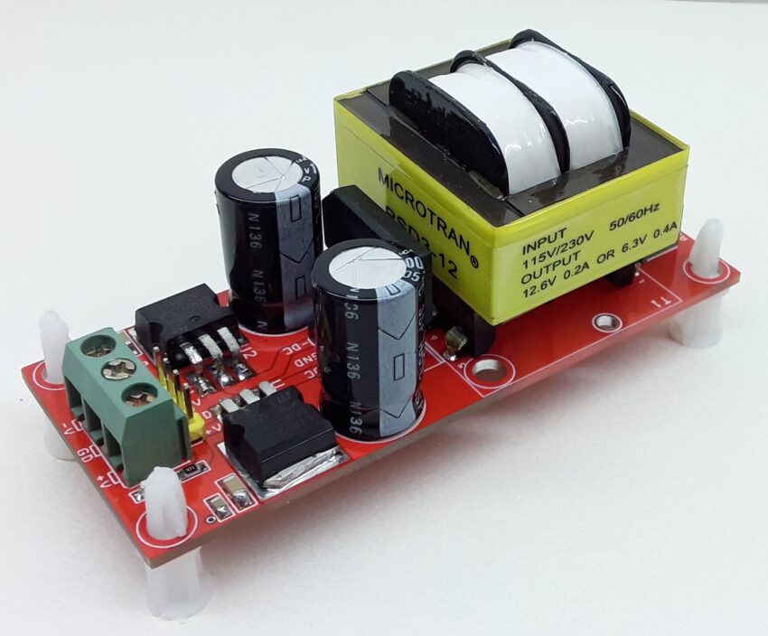 Dual +5 V/-5V @ 200 mA Regulated Linear Power Supply - Electronics-Lab
