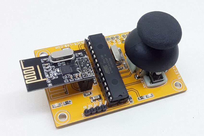 Single Joystick Remote Control Transmitter using NRF24L01 - Arduino ...