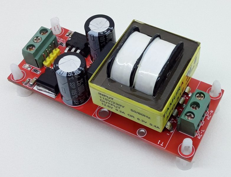Dual +5 V/-5V @ 200 mA Regulated Linear Power Supply - Electronics-Lab