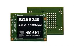 SMART Modular Technologies DuraFlash™ BGAE240 eMMC Memory - Electronics-Lab