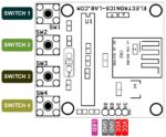 4 Channel RF Remote Transmitter using nRF24L01- Arduino Compatible - Electronics-Lab