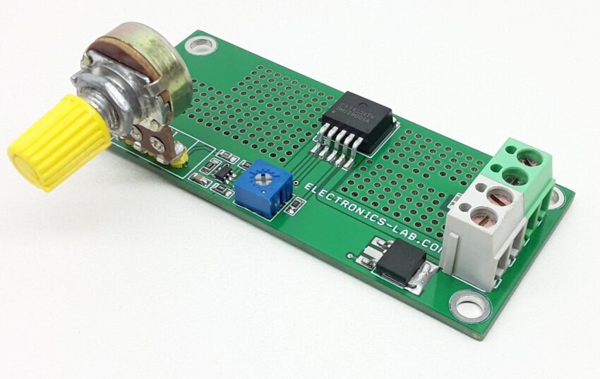 12W Constant-Current LED Driver with PWM Dimming - 12V DC@1A Input - Electronics-Lab