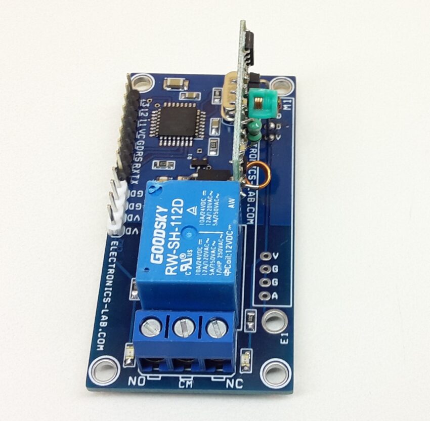 315Mhz RF Remote Receiver with On Board Relay – Arduino Compatible - Electronics-Lab