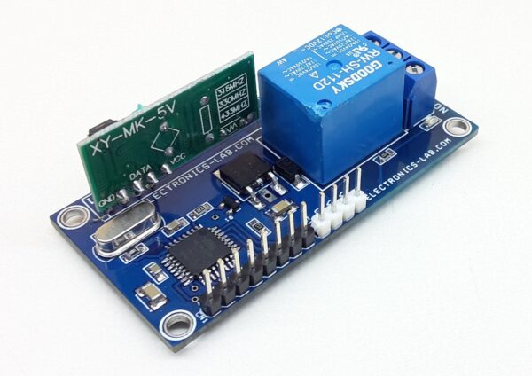 315Mhz RF Remote Receiver with On Board Relay – Arduino Compatible ...