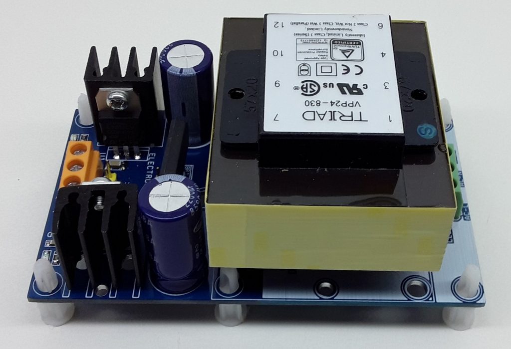 Dual +12V/-12V @ 400mA Regulated Linear Power Supply with AC input ...