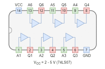 7407_hex_buffer - Electronics-Lab.com