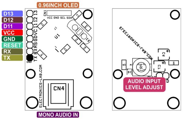 Analog Style VU Meter on OLED Display - Arduino Compatible - Electronics-Lab