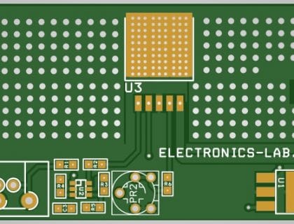 PCB GERB TOP - Electronics-Lab.com