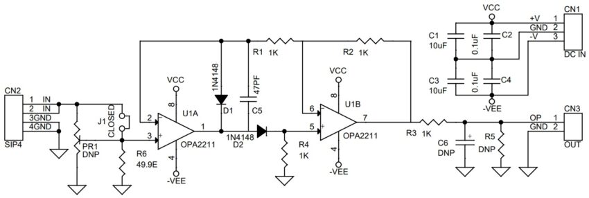 Precision Full-Wave Rectifier - Dual-Supply - Electronics-Lab