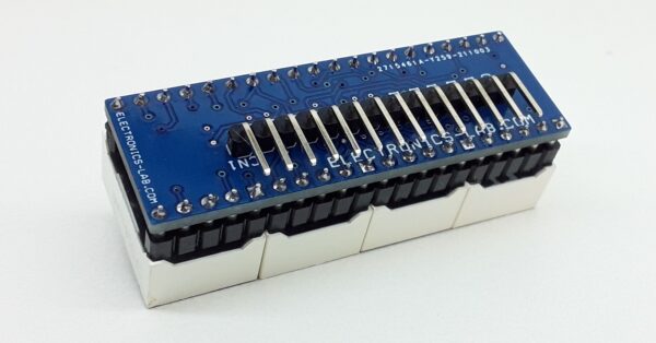 4 Digit Common Cathode 0.5" - 7 Segment Display Module (Multiplexed) - Electronics-Lab