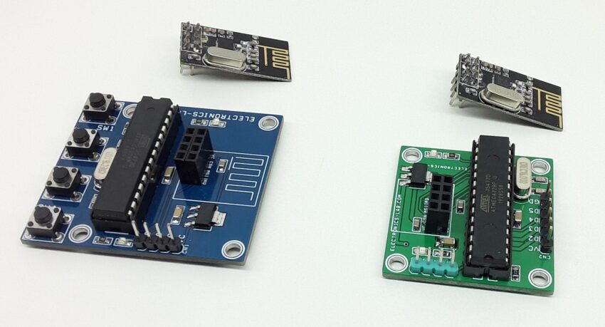 4-Channel Remote Receiver Using NRF24L01 Radio Module - Arduino Compatible - Electronics-Lab