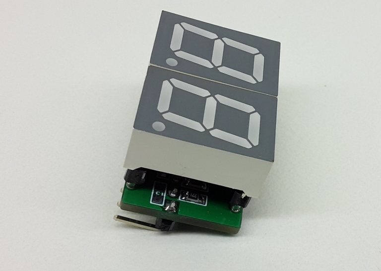 2 Digit Common Cathode 0.5" - 7 Segment Display Module (Multiplexed) - Electronics-Lab